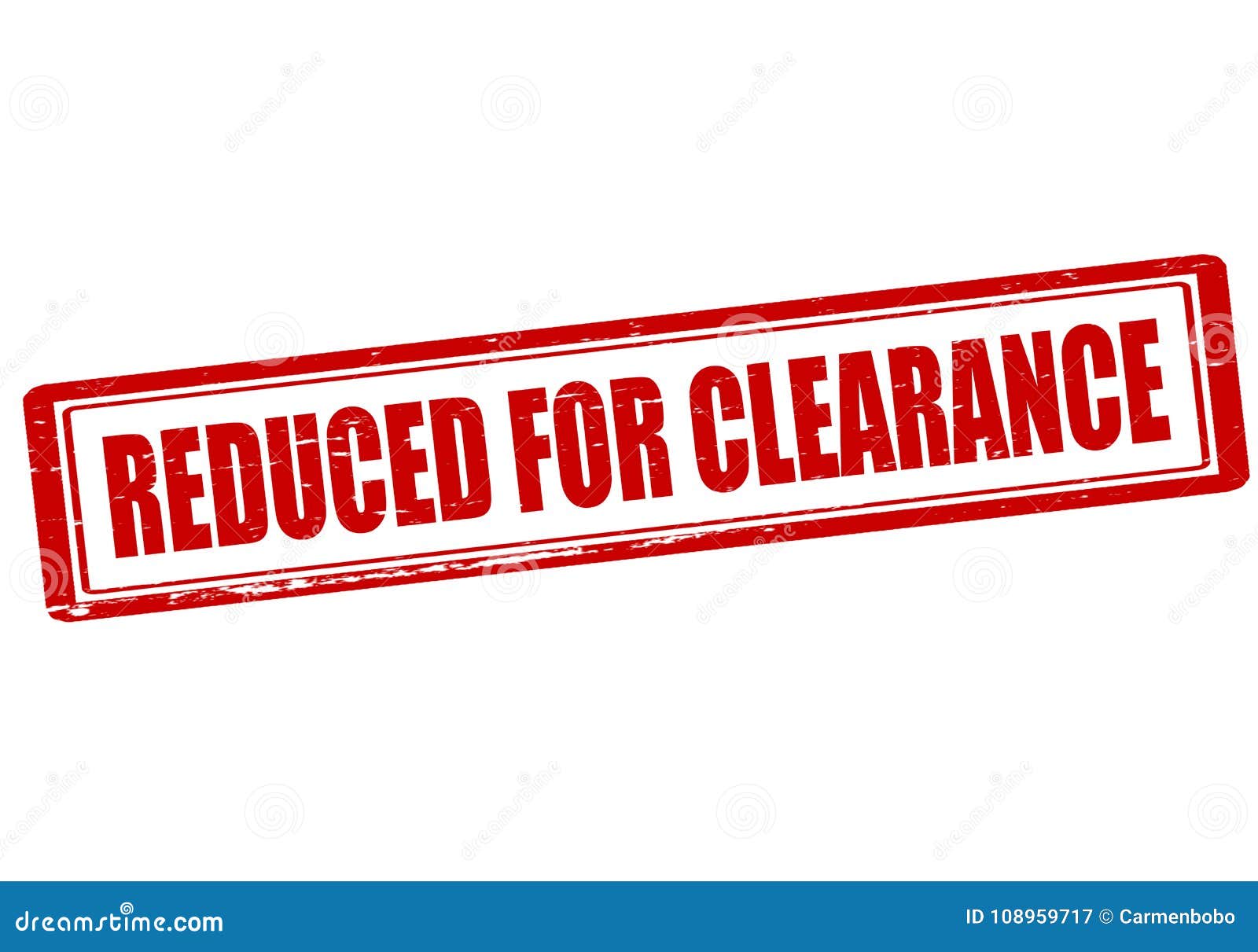 Reduced for clearance stock illustration. Illustration of sign - 108959717