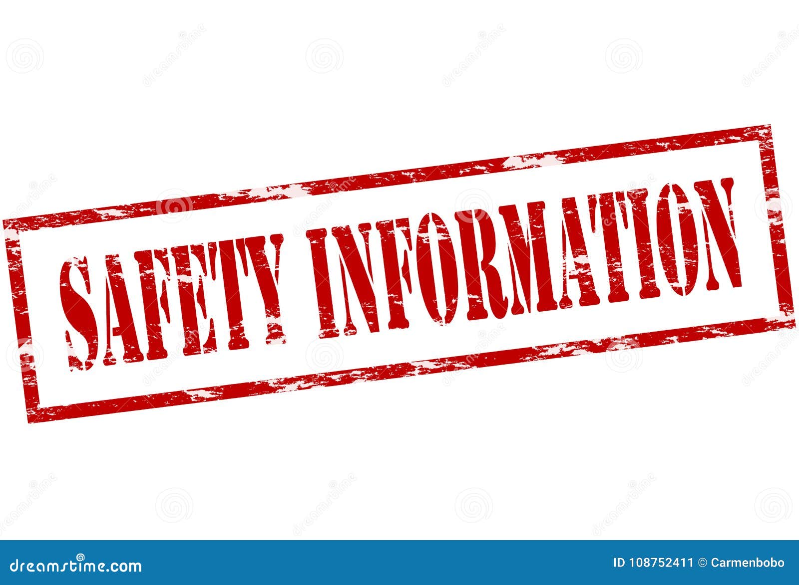 Safety information stock illustration. Illustration of rectangular ...