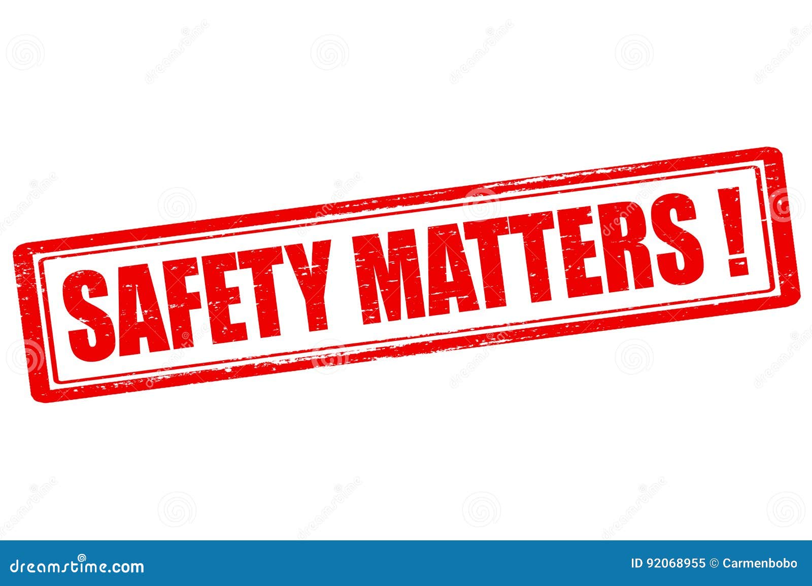 Safety matters stock illustration. Illustration of rectangular - 92068955