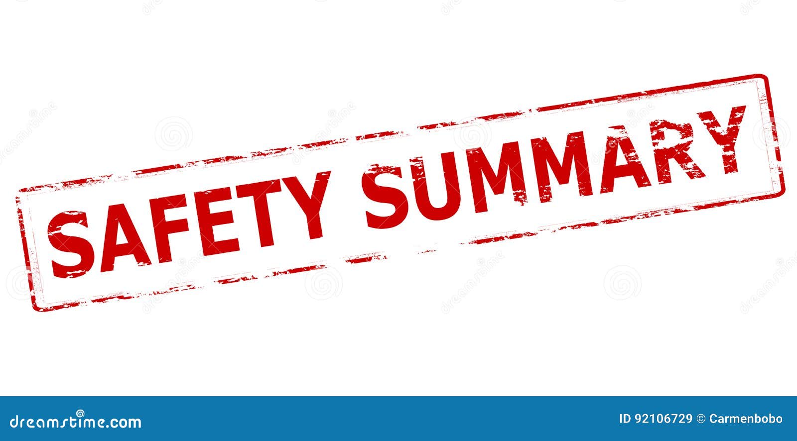 Safety summary stock illustration. Illustration of grungy - 92106729