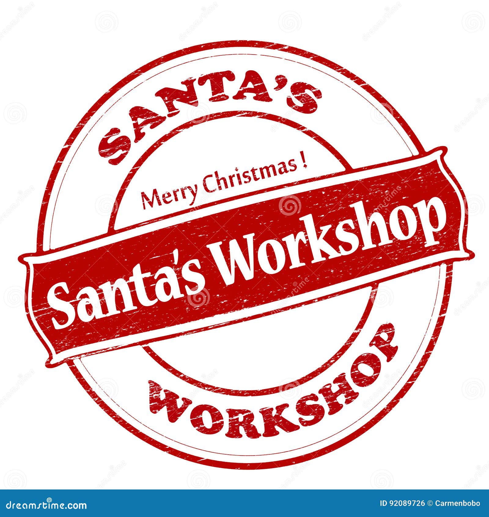 Santa workshop stock illustration. Illustration of rubber - 92089726