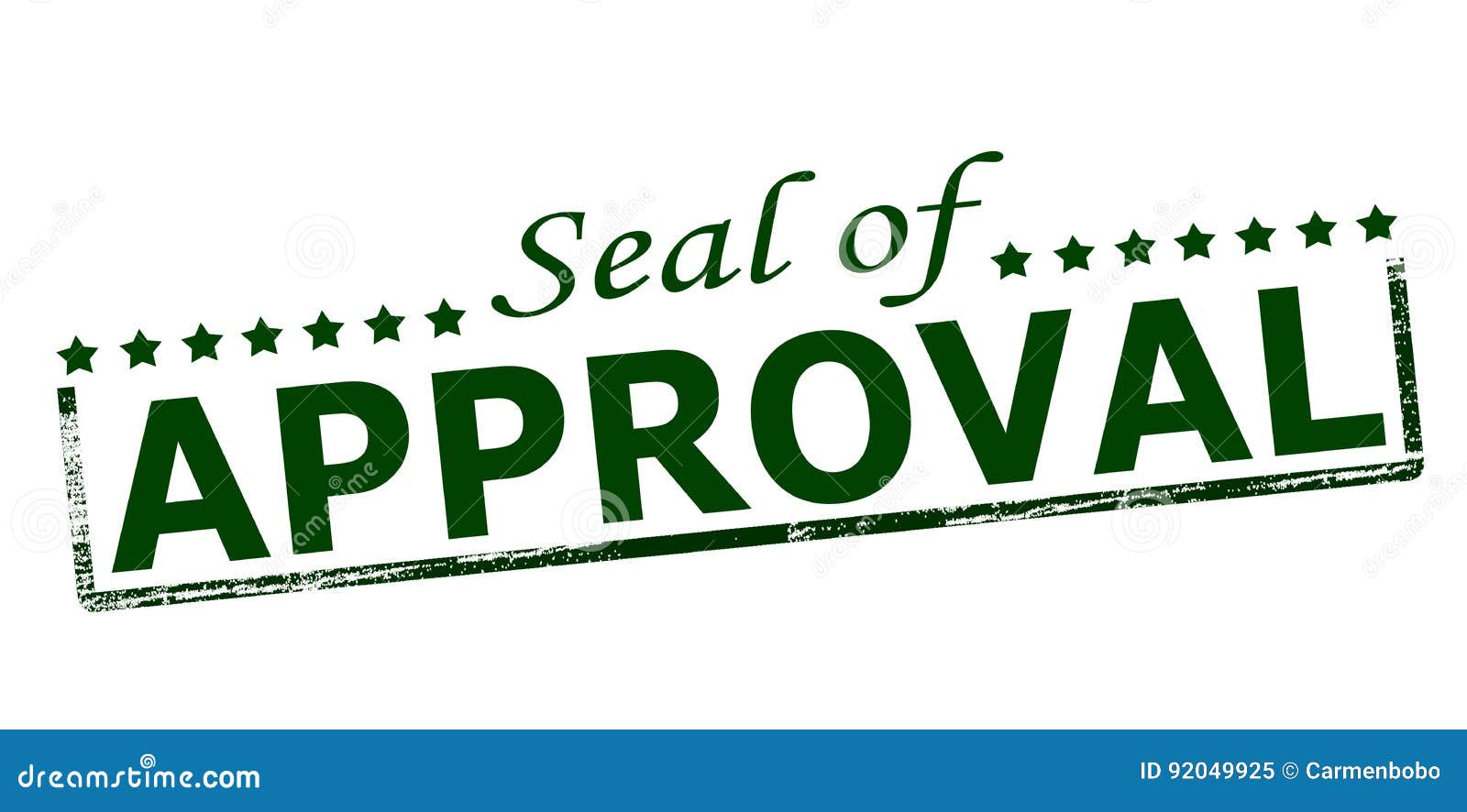 Seal of approval stock illustration. Illustration of miscellaneous ...