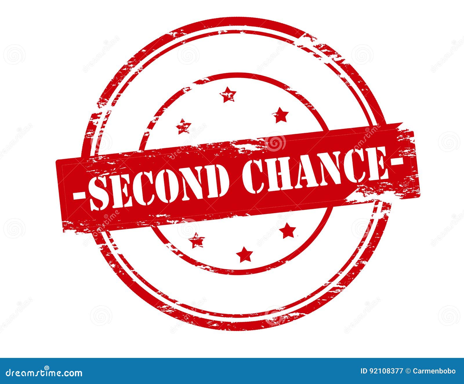 Second chance stock illustration. Illustration of grungy - 92108377