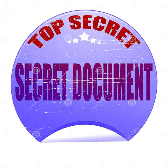 Secret document stock illustration. Illustration of undisclosed - 108757790