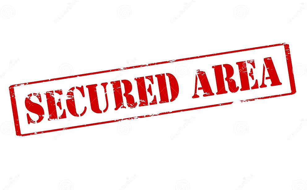 Secured area stock illustration. Illustration of rectangular - 92071161