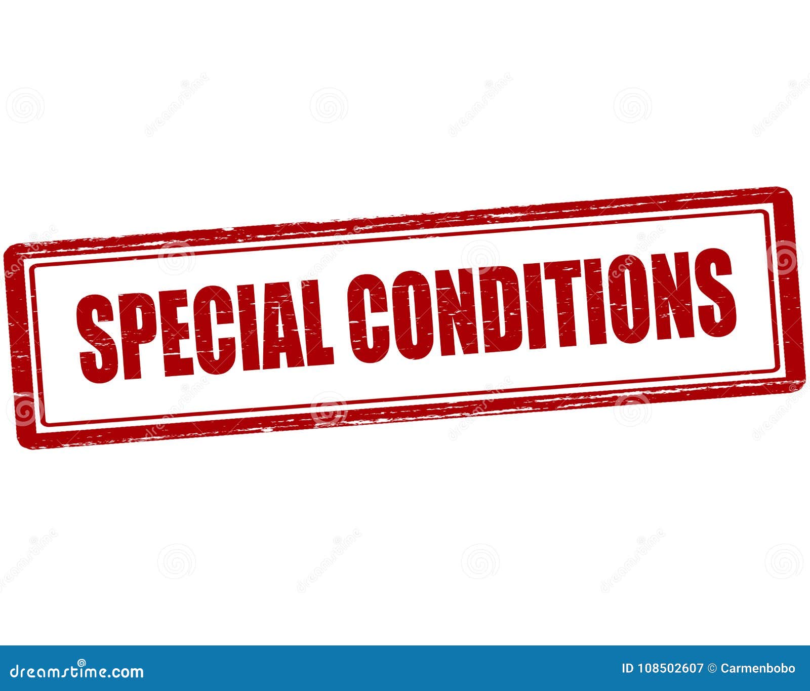 Special conditions stock illustration. Illustration of concept - 108502607