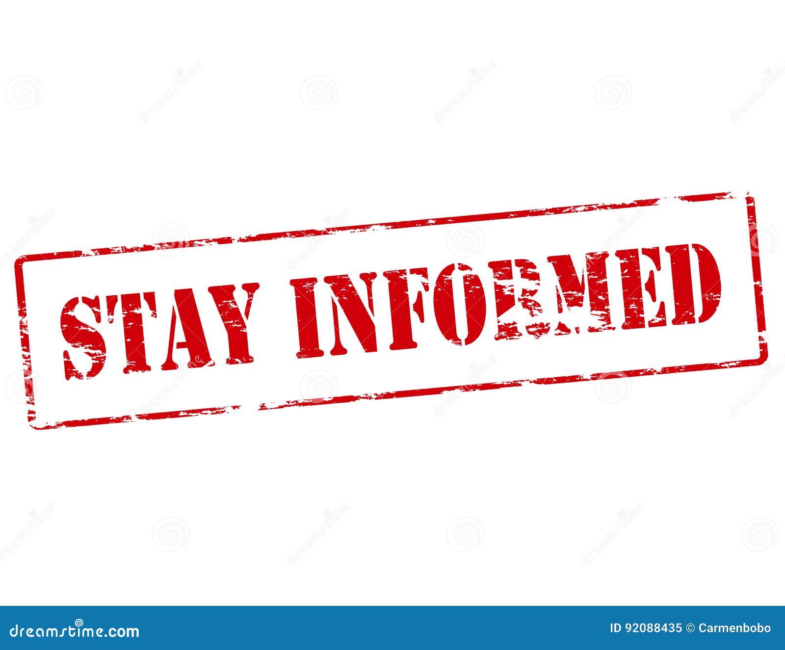 Stay informed stock illustration. Illustration of stand - 92088435