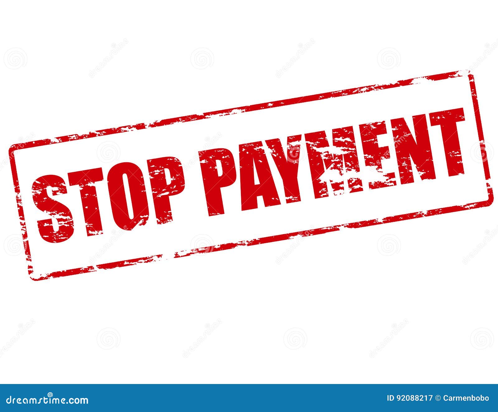 Stop payment stock illustration. Illustration of standstill - 92088217