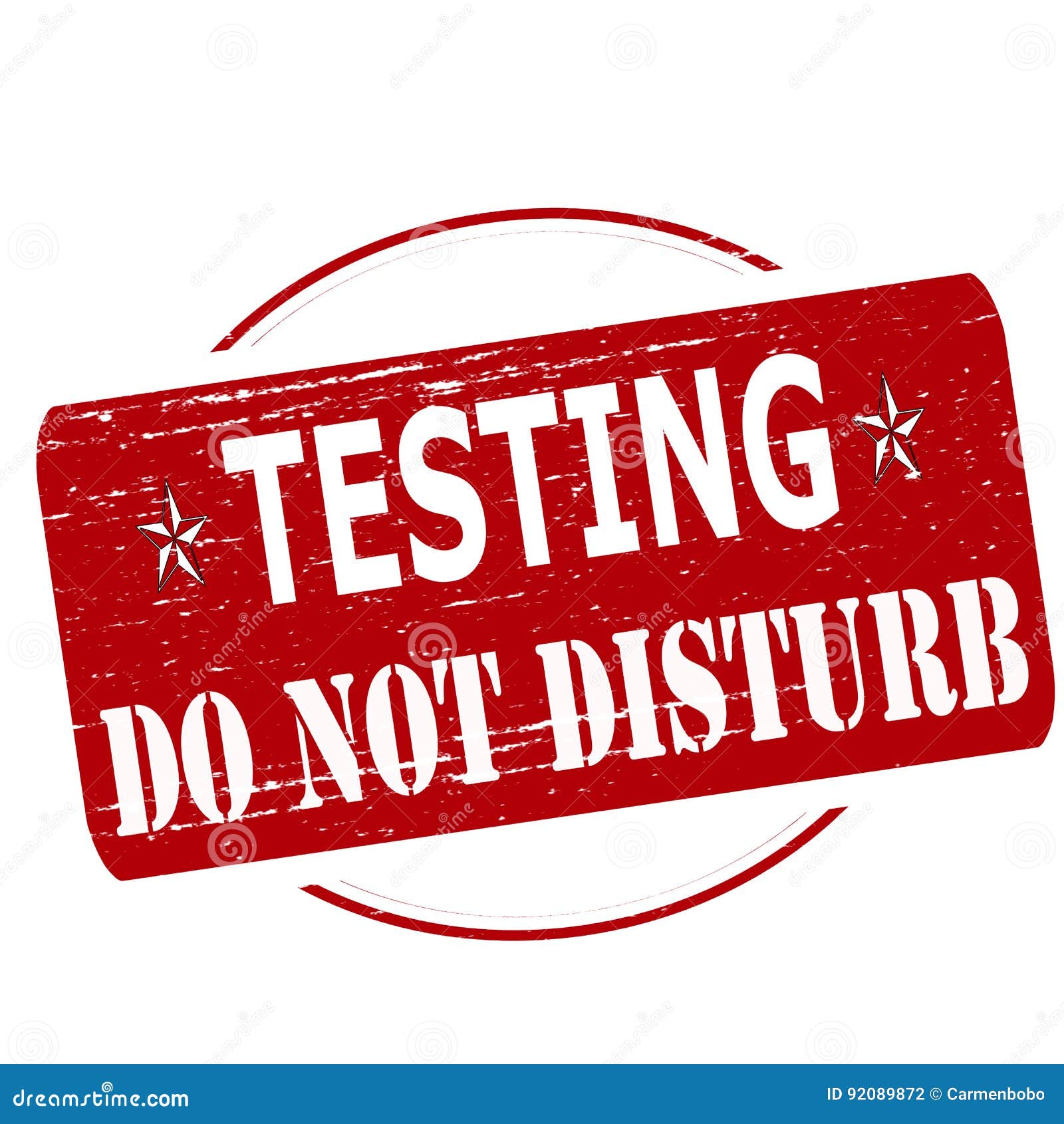 Testing do not disturb stock illustration. Illustration of disturb ...