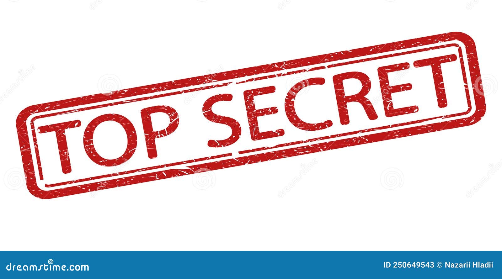 Rubber Stamp with Text Top Secret Inside. Vector Illustration. Stock ...