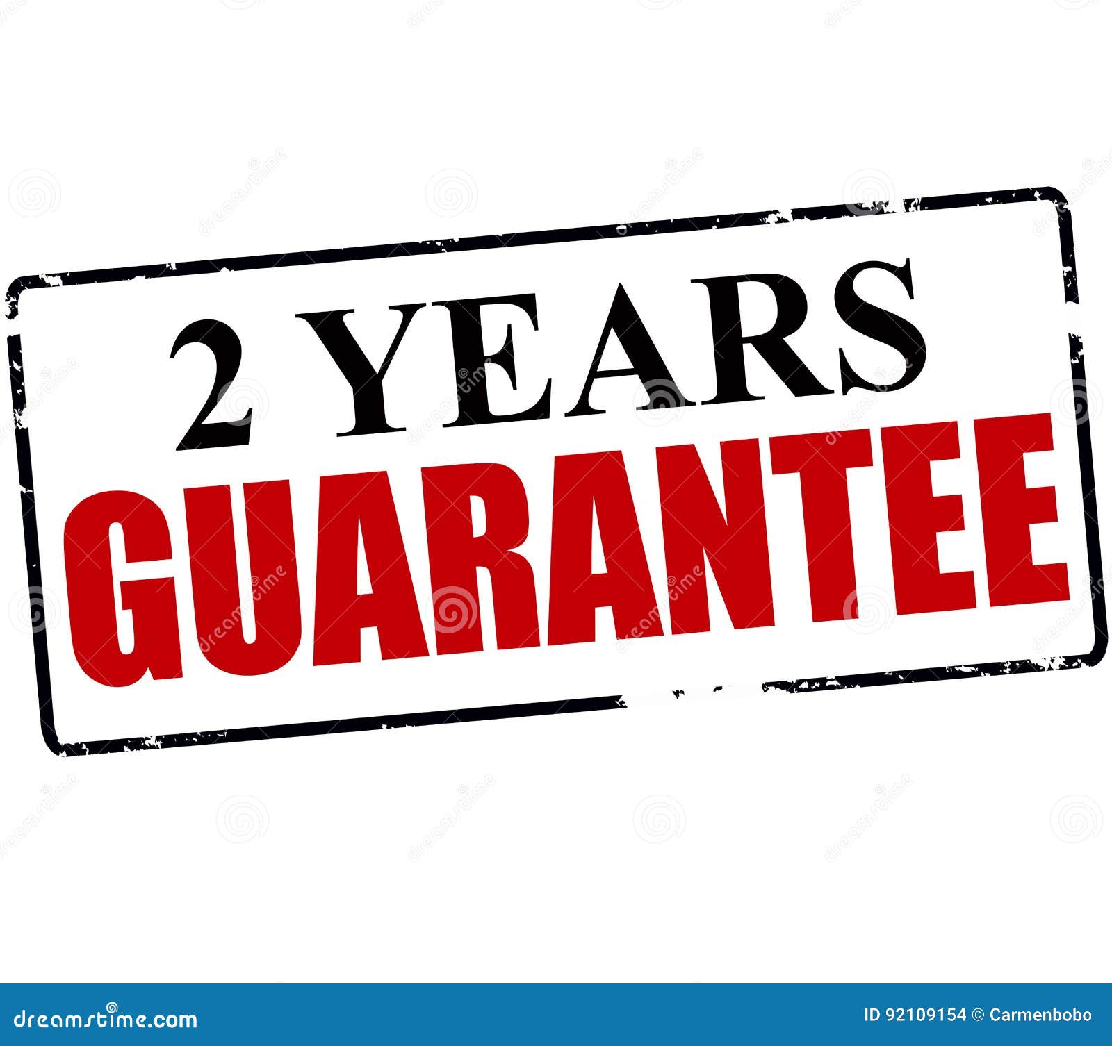 Two years guarantee stock illustration. Illustration of guaranty - 92109154