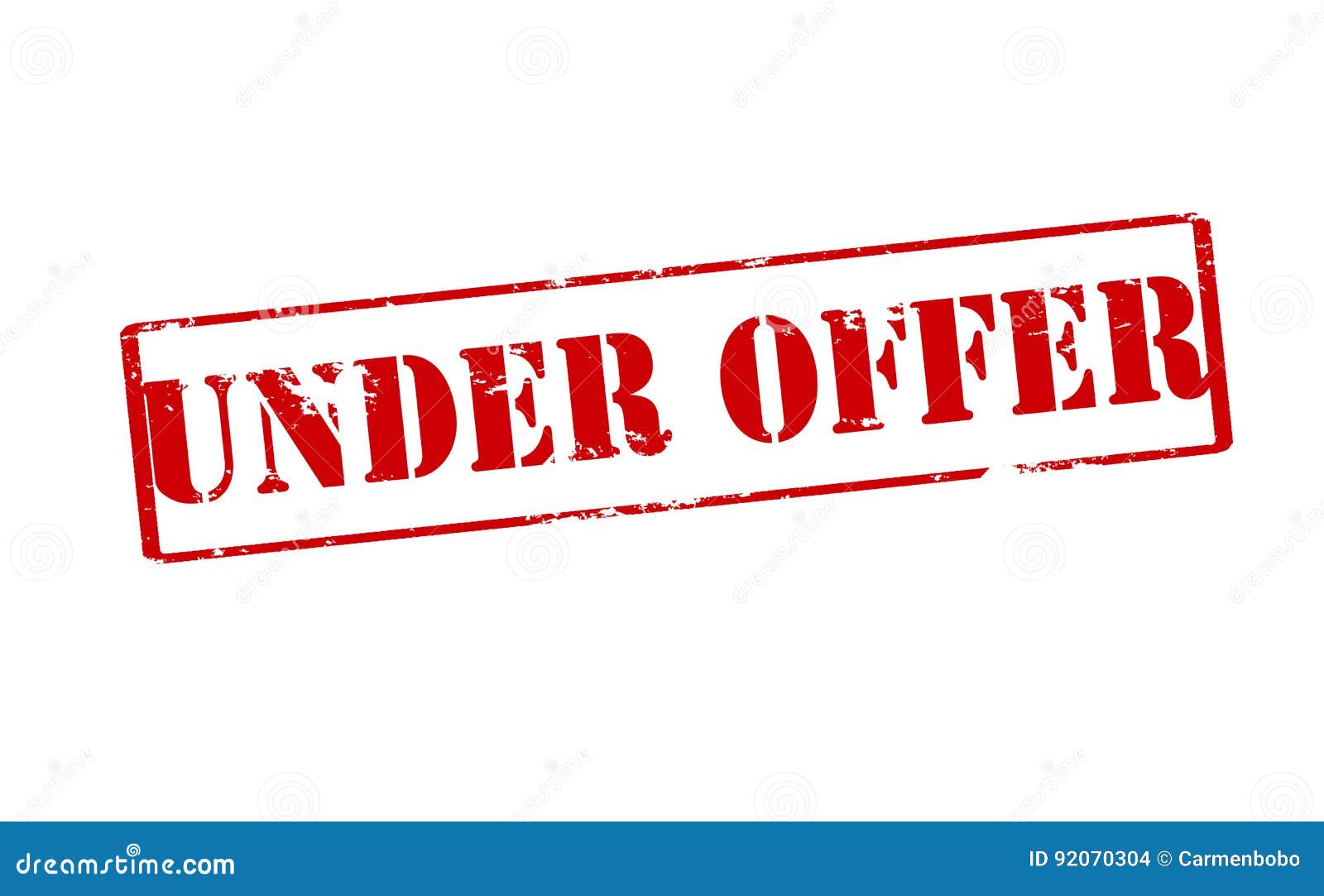 Under offer stock illustration. Illustration of grunge - 92070304