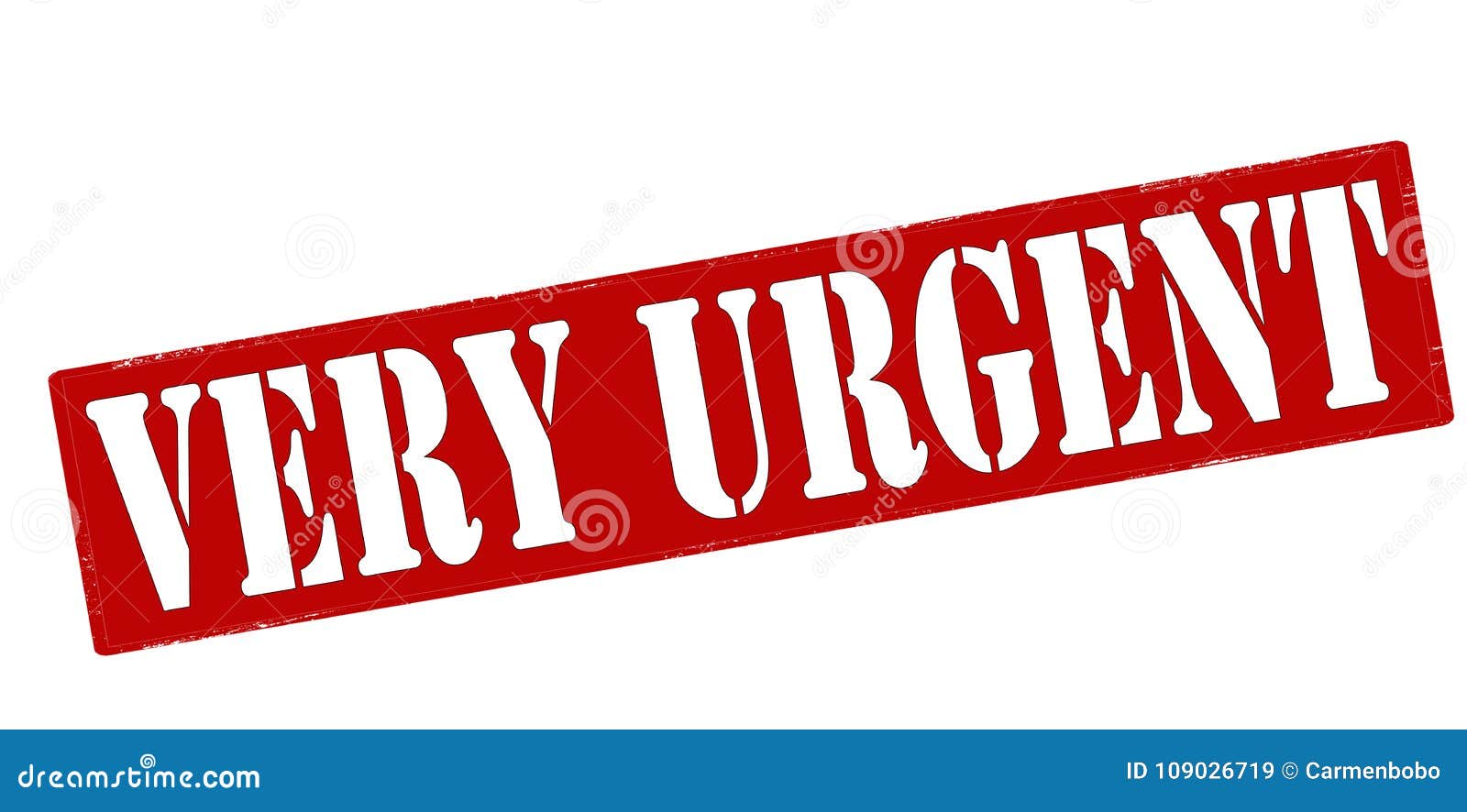 Very urgent stock illustration. Illustration of greatly - 109026719