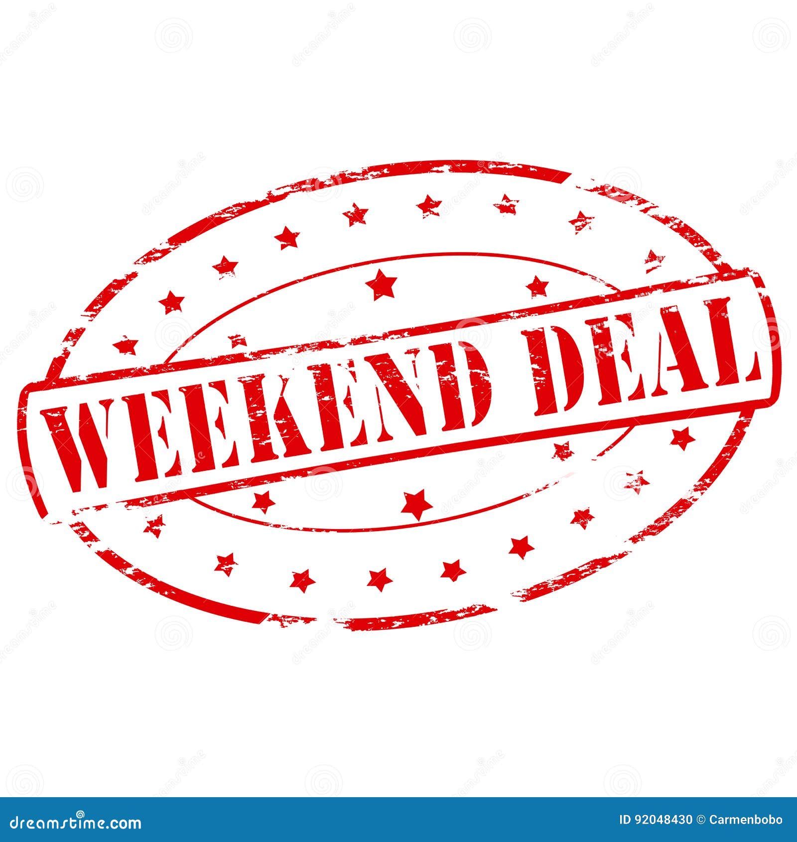 Weekend deal stock illustration. Illustration of rectangular - 92048430