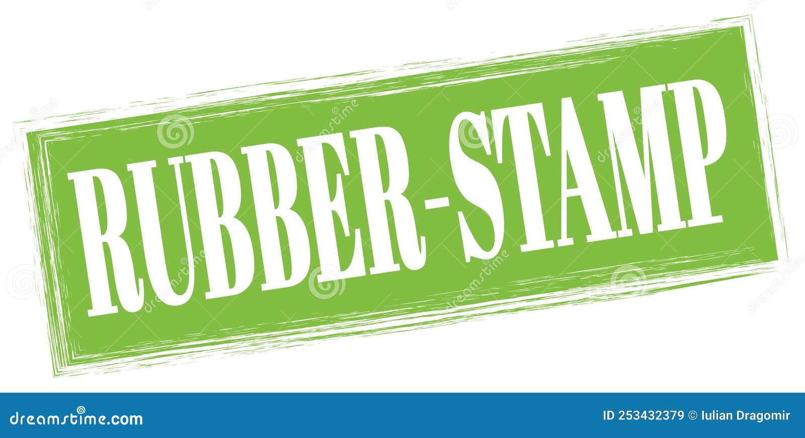 RUBBER-STAMP Text Written on Green Stamp Sign Stock Illustration ...