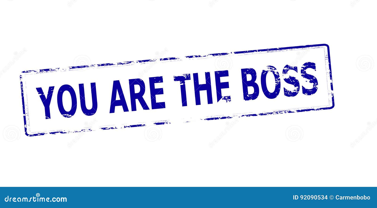 You are the boss stock illustration. Illustration of concept - 92090534
