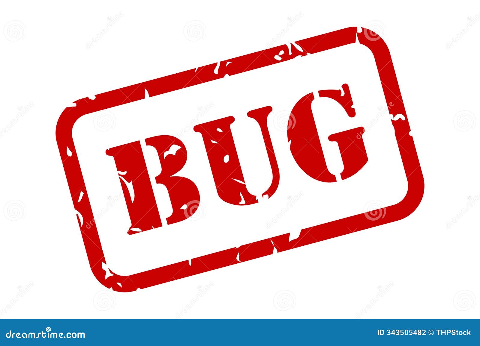 Bug Red Rubber Stamp Vector Stock Illustration - Illustration of label ...