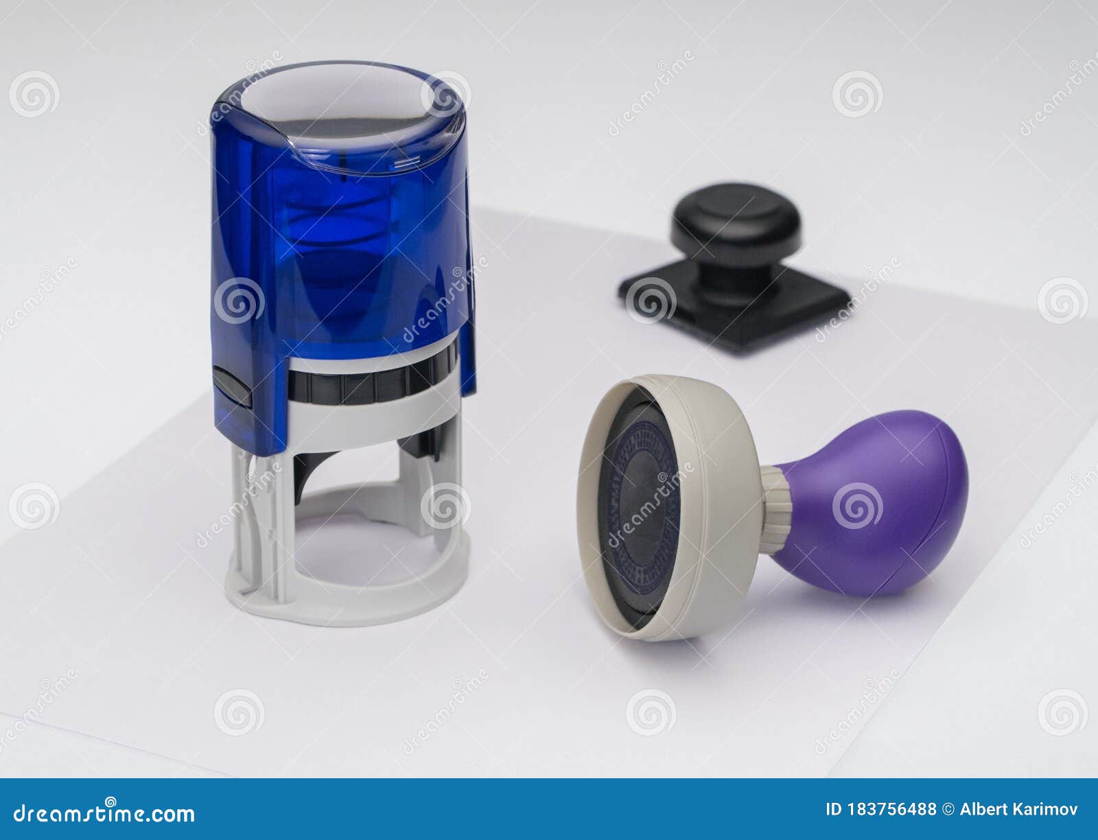 Rubber Stamp on a White Background Stock Photo - Image of stamp ...