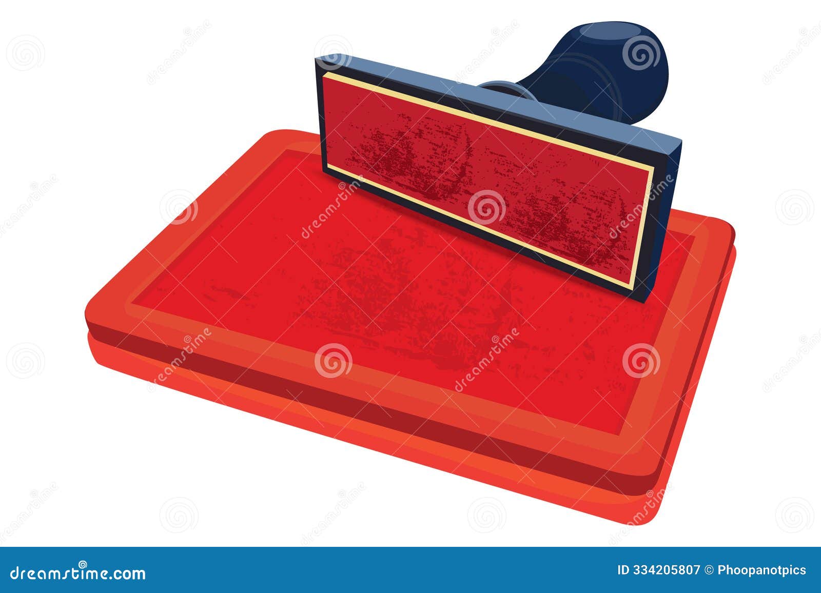 Rubber Stamp on White Background Vector Design Stock Vector ...