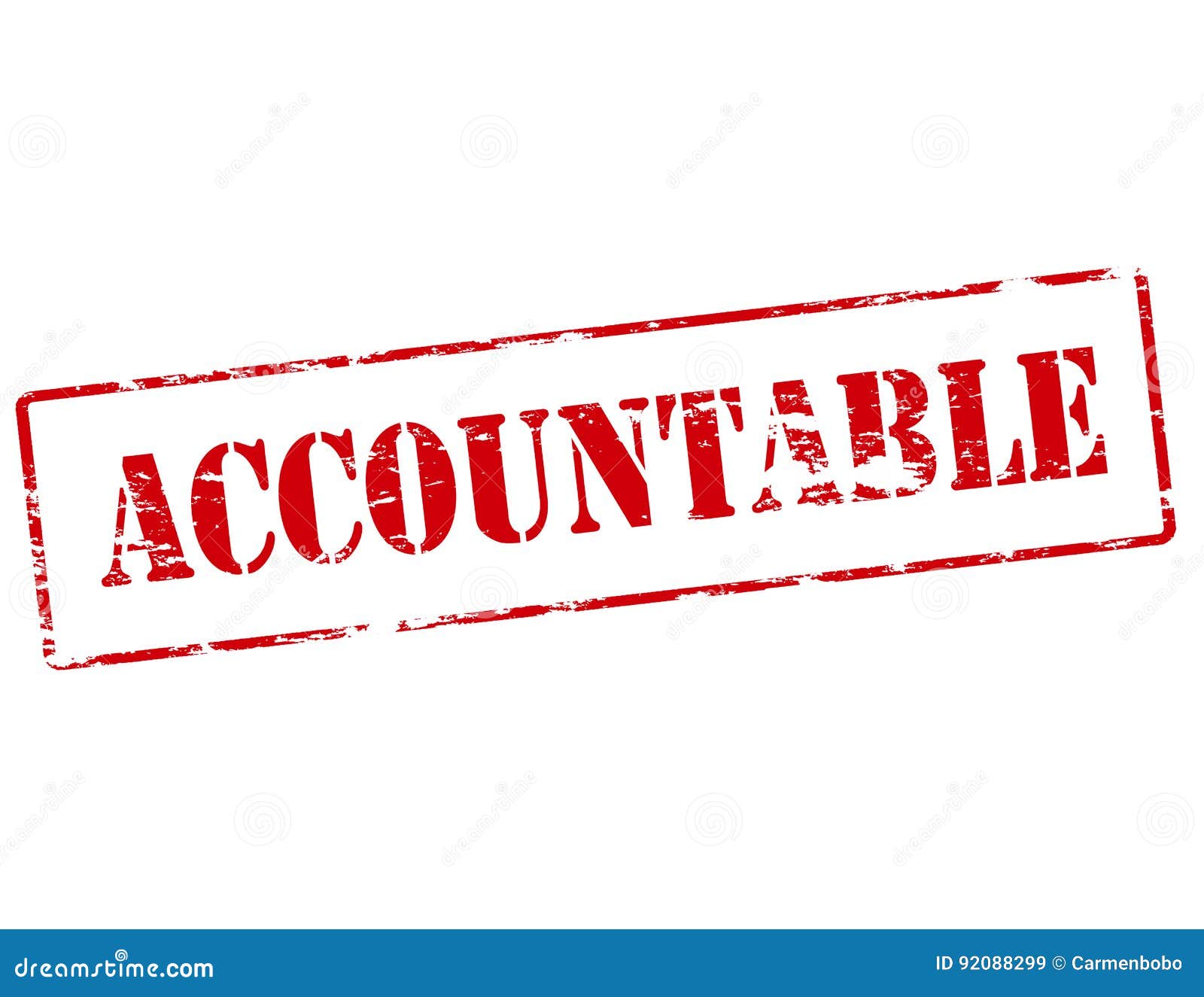 Accountable stock illustration. Illustration of rectangular - 92088299