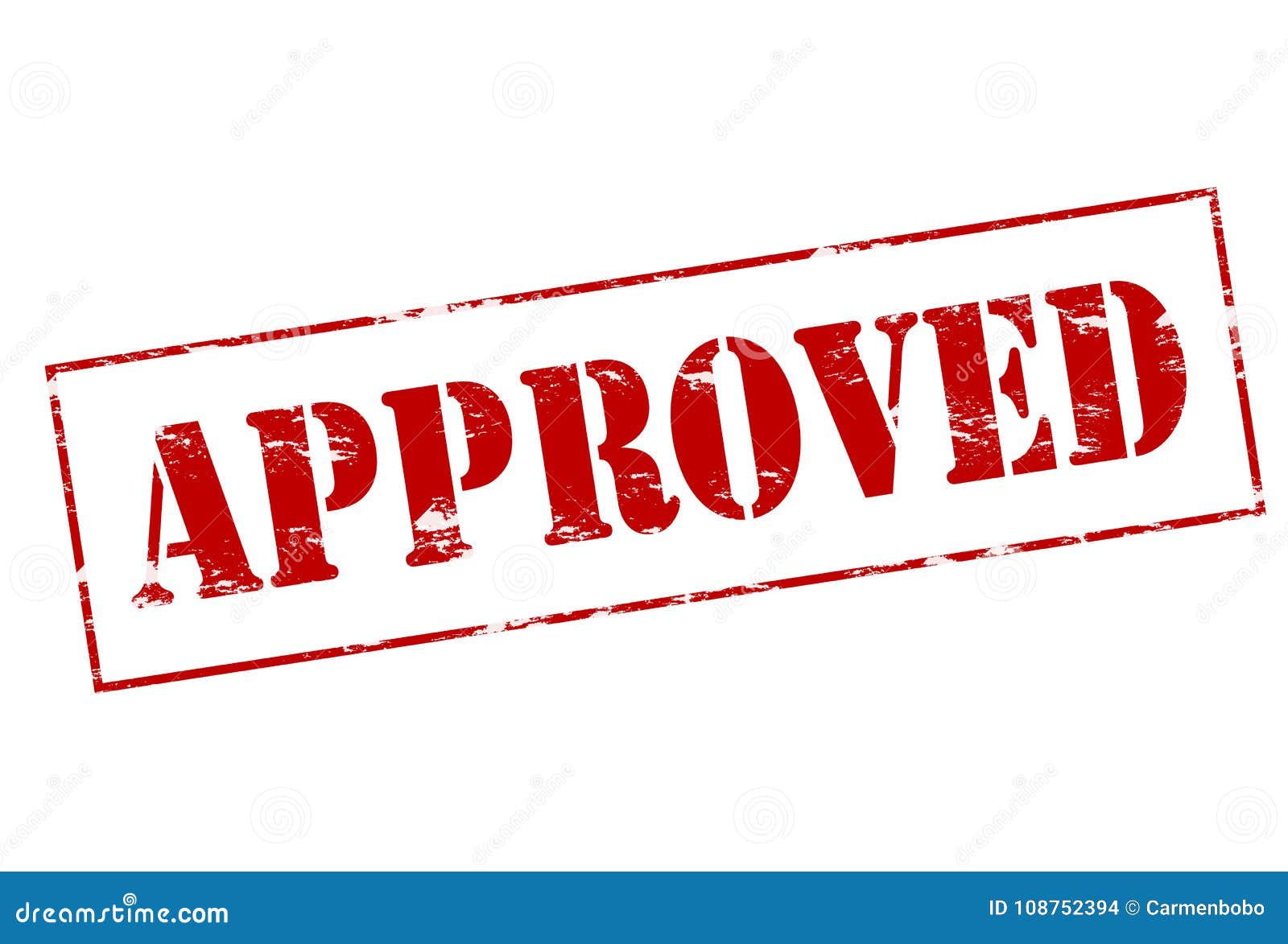 Approved stock illustration. Illustration of authorized - 108752394