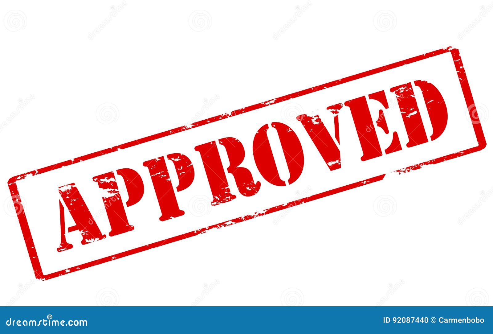 Approved stock illustration. Illustration of rubber, approved - 92087440