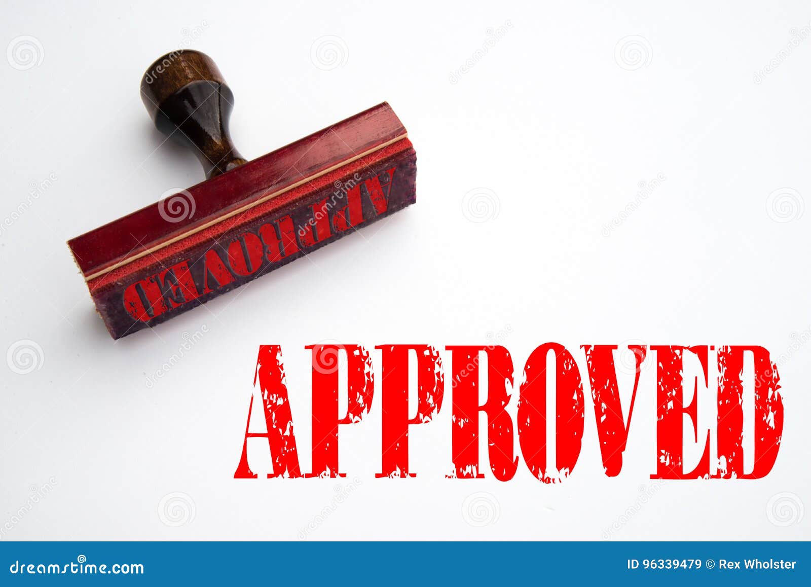 Rubber Stamp with the Word APPROVED Stock Illustration - Illustration ...