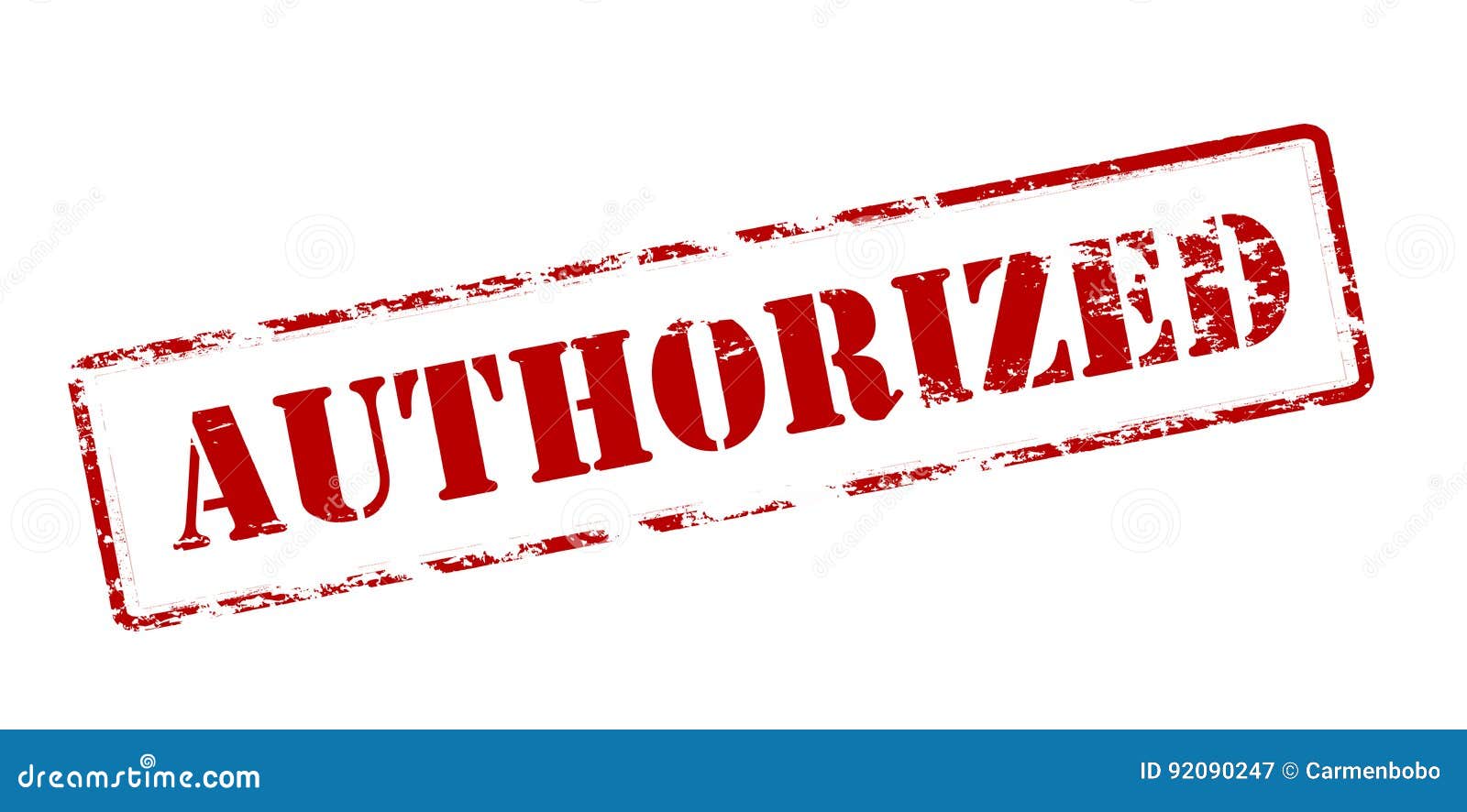 Authorized stock illustration. Illustration of licensed - 92090247