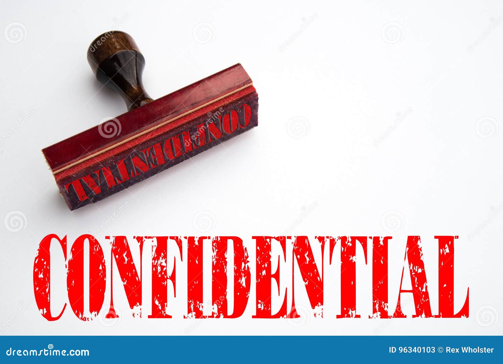 Rubber Stamp With The Word CONFIDENTIAL Royalty-Free Stock Photography ...