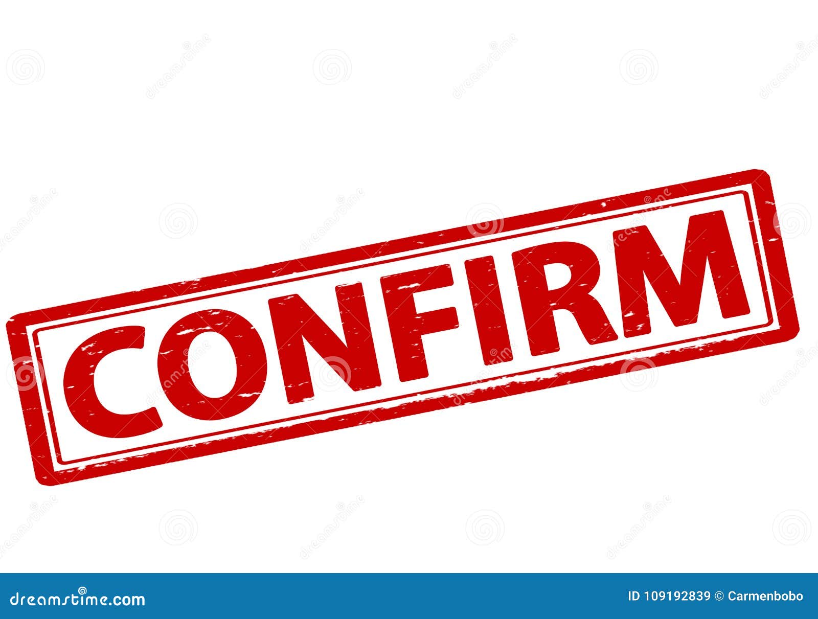 Confirm stock illustration. Illustration of symbol, verify - 109192839