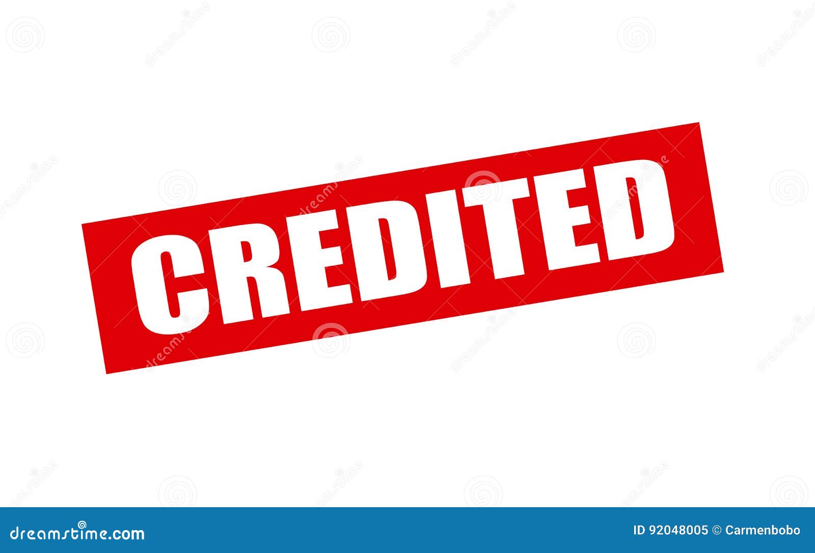 Credited stock illustration. Illustration of stamp, concept - 92048005