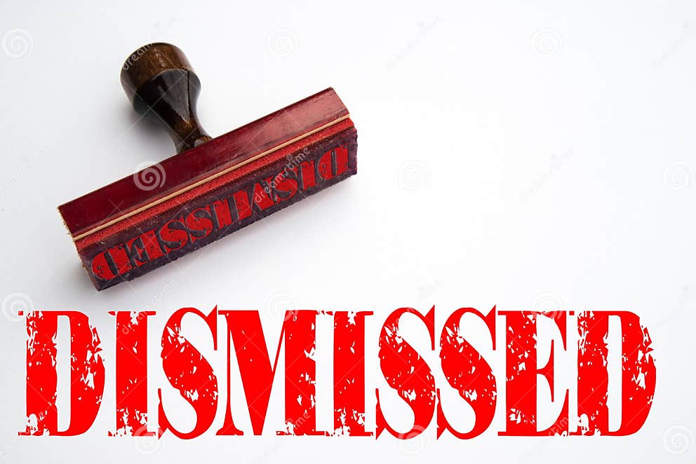 Rubber Stamp with the Word Dismissed Stock Illustration - Illustration ...