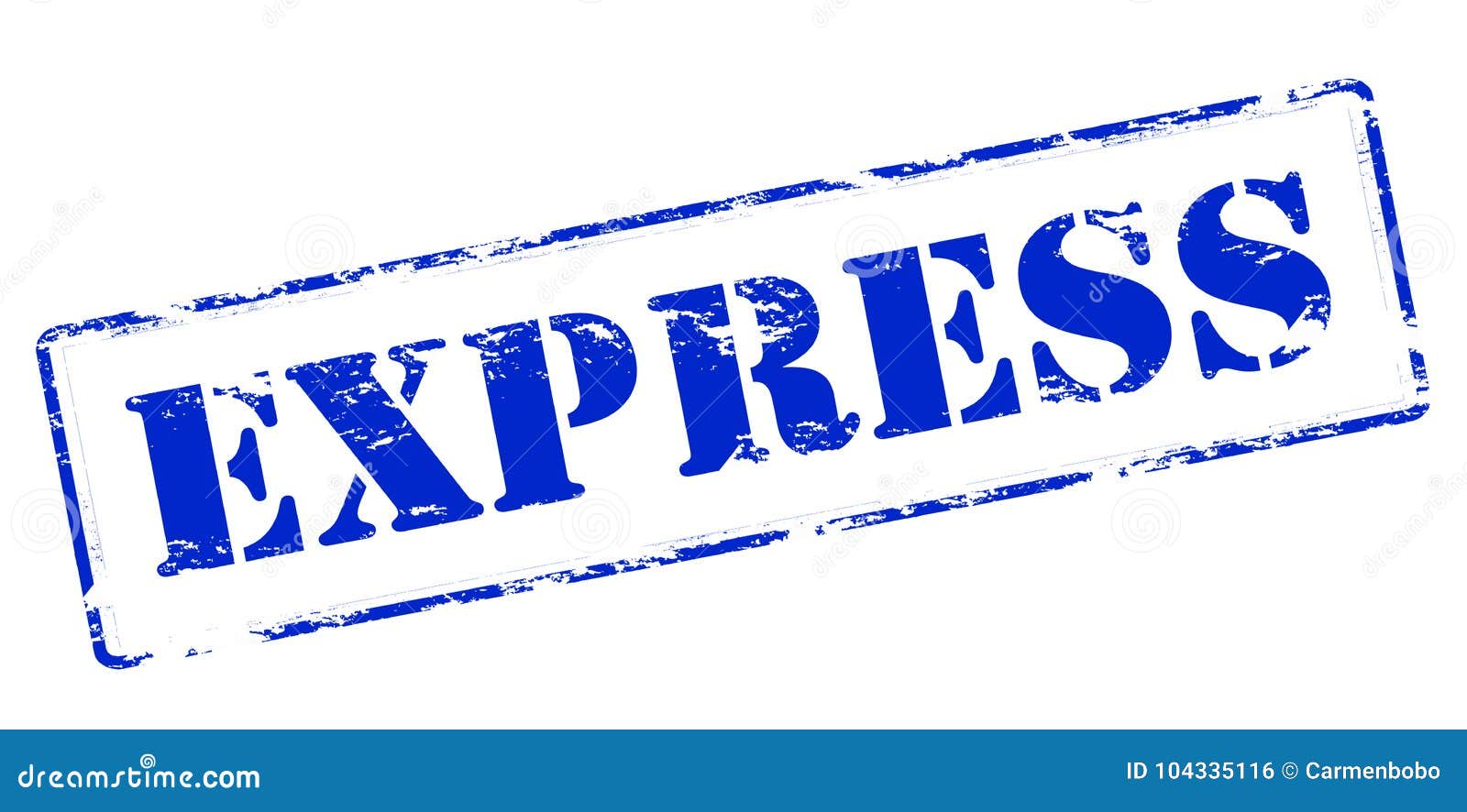 Express stock illustration. Illustration of word, blue - 104335116