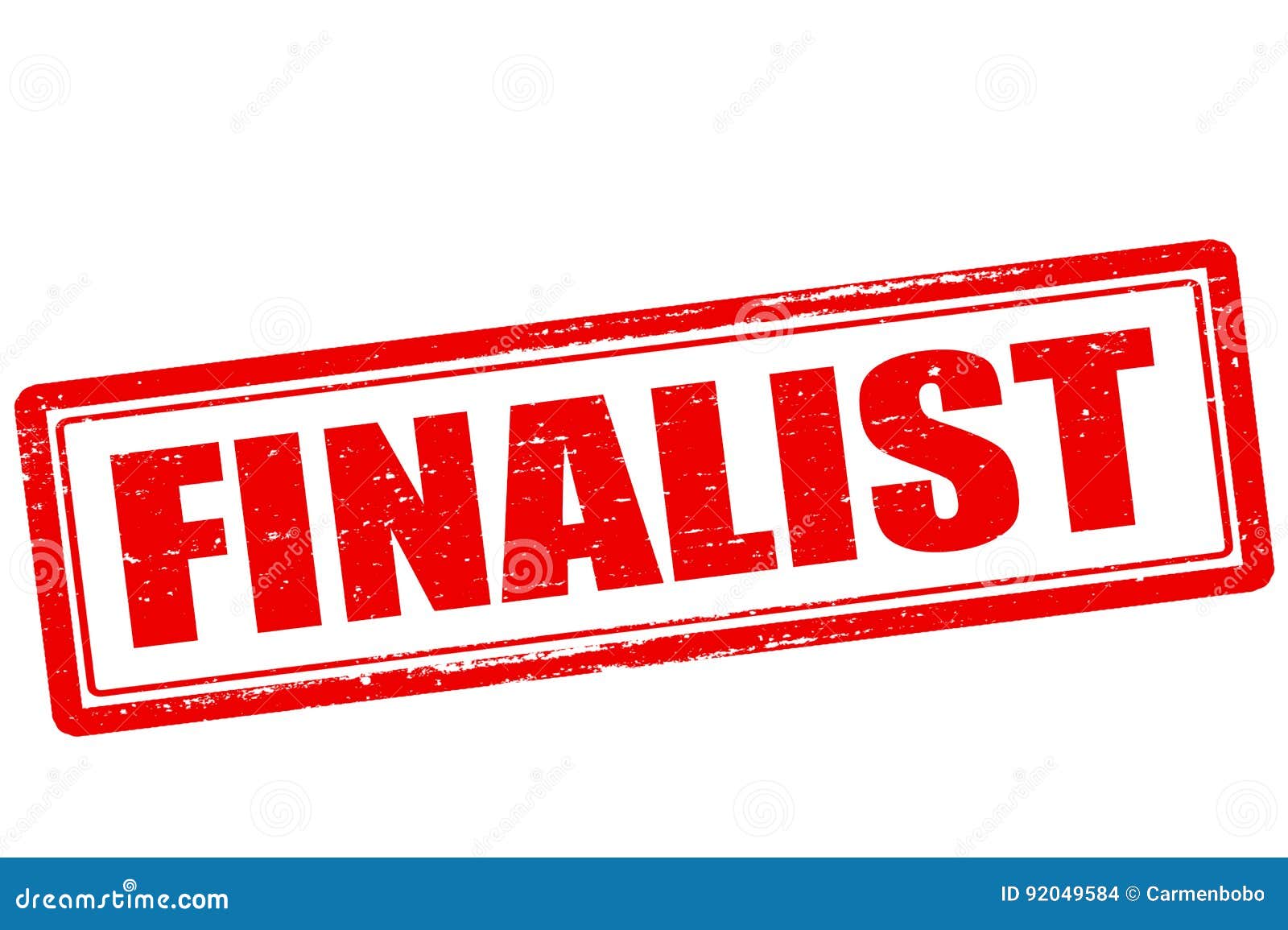 Finalist stock illustration. Illustration of stamp, word - 92049584
