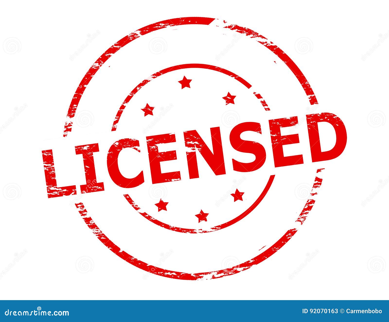 Licensed stock illustration. Illustration of grunge, authorized - 92070163