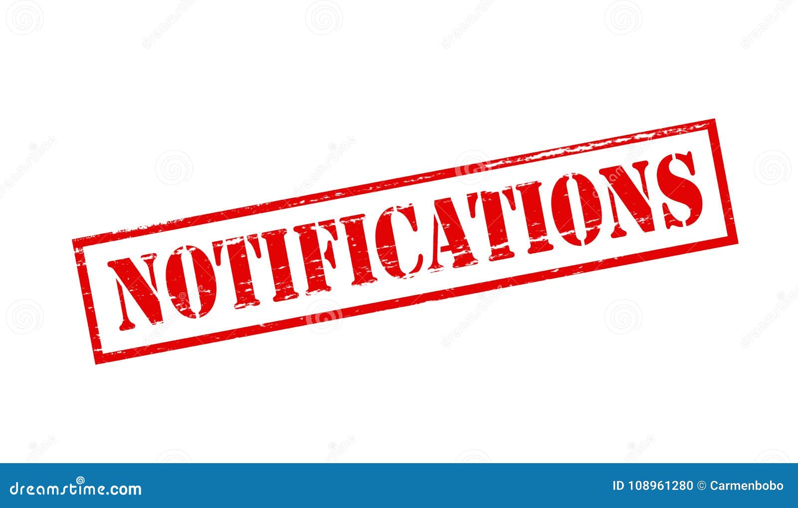 Notifications stock illustration. Illustration of concept - 108961280