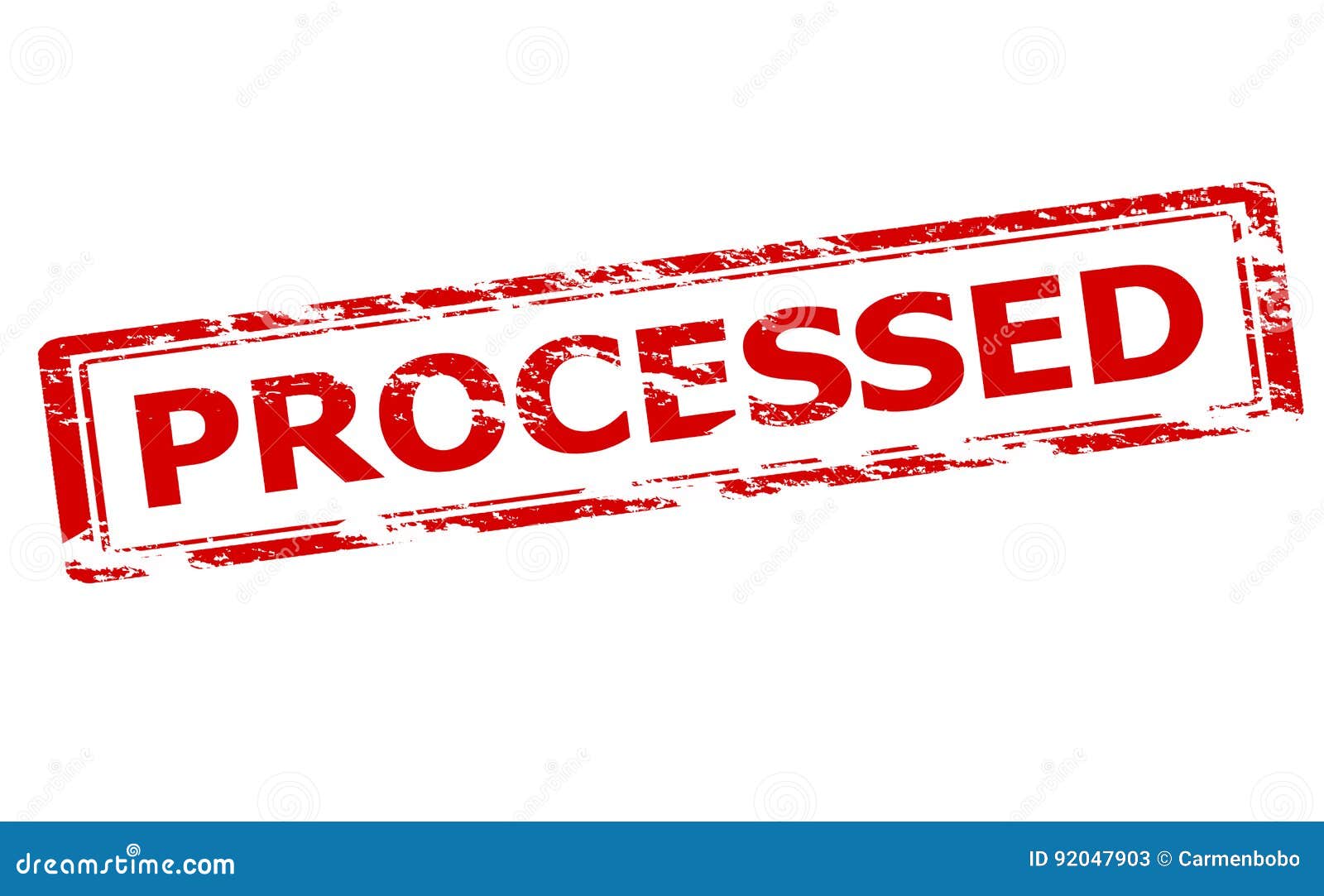 Processed stock illustration. Illustration of word, stamp - 92047903