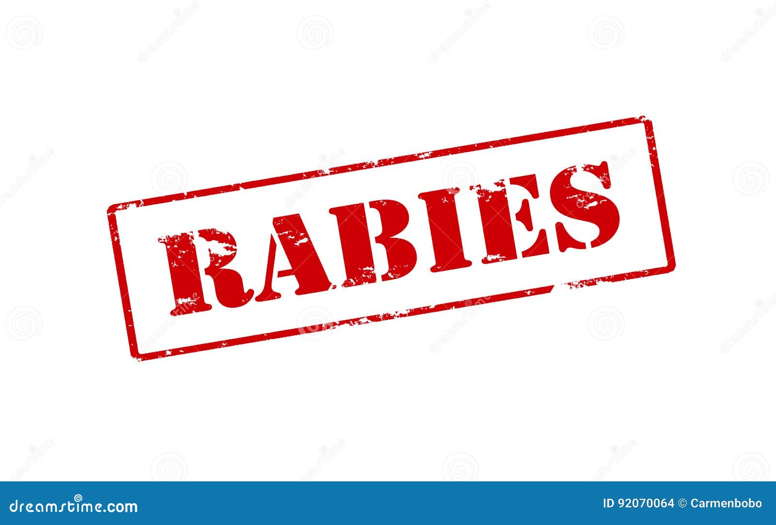 Rabies stock illustration. Illustration of grungy, rectangular - 92070064
