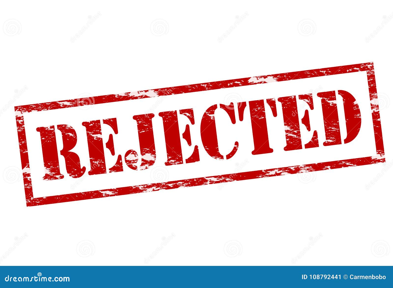 Rejected stock illustration. Illustration of rubber - 108792441