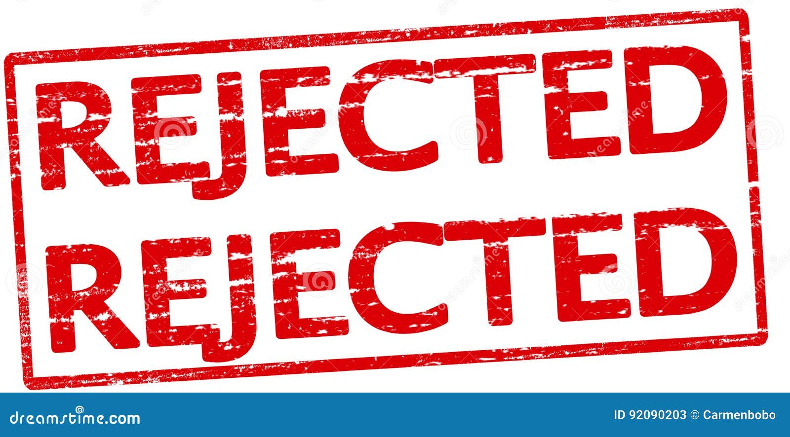 Rejected stock illustration. Illustration of refute, stamp - 92090203