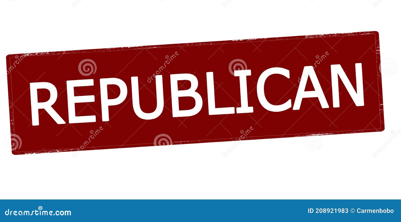 Stamp with word Republican stock vector. Illustration of rubber - 208921983