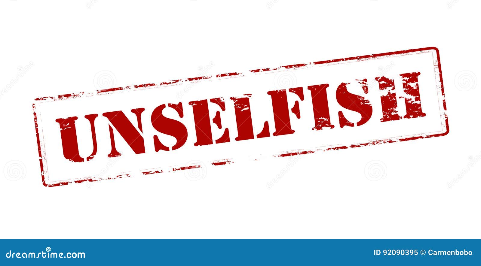 Unselfish stock illustration. Illustration of stamp, sign - 92090395