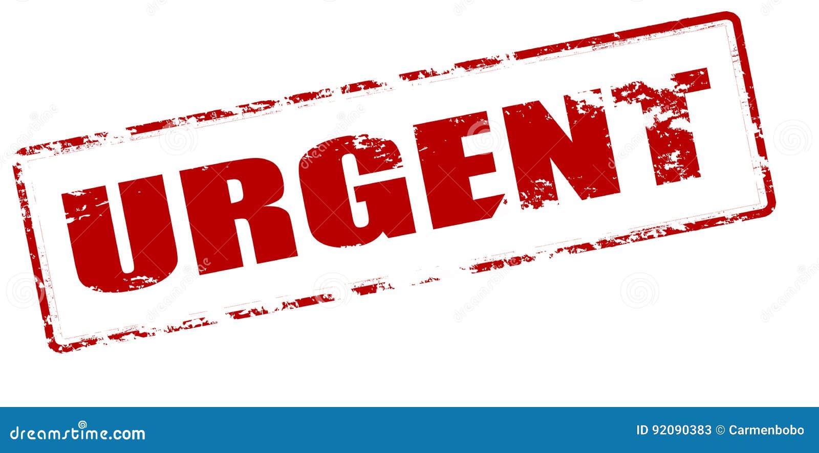 Urgent stock illustration. Illustration of rubber, emergent - 92090383