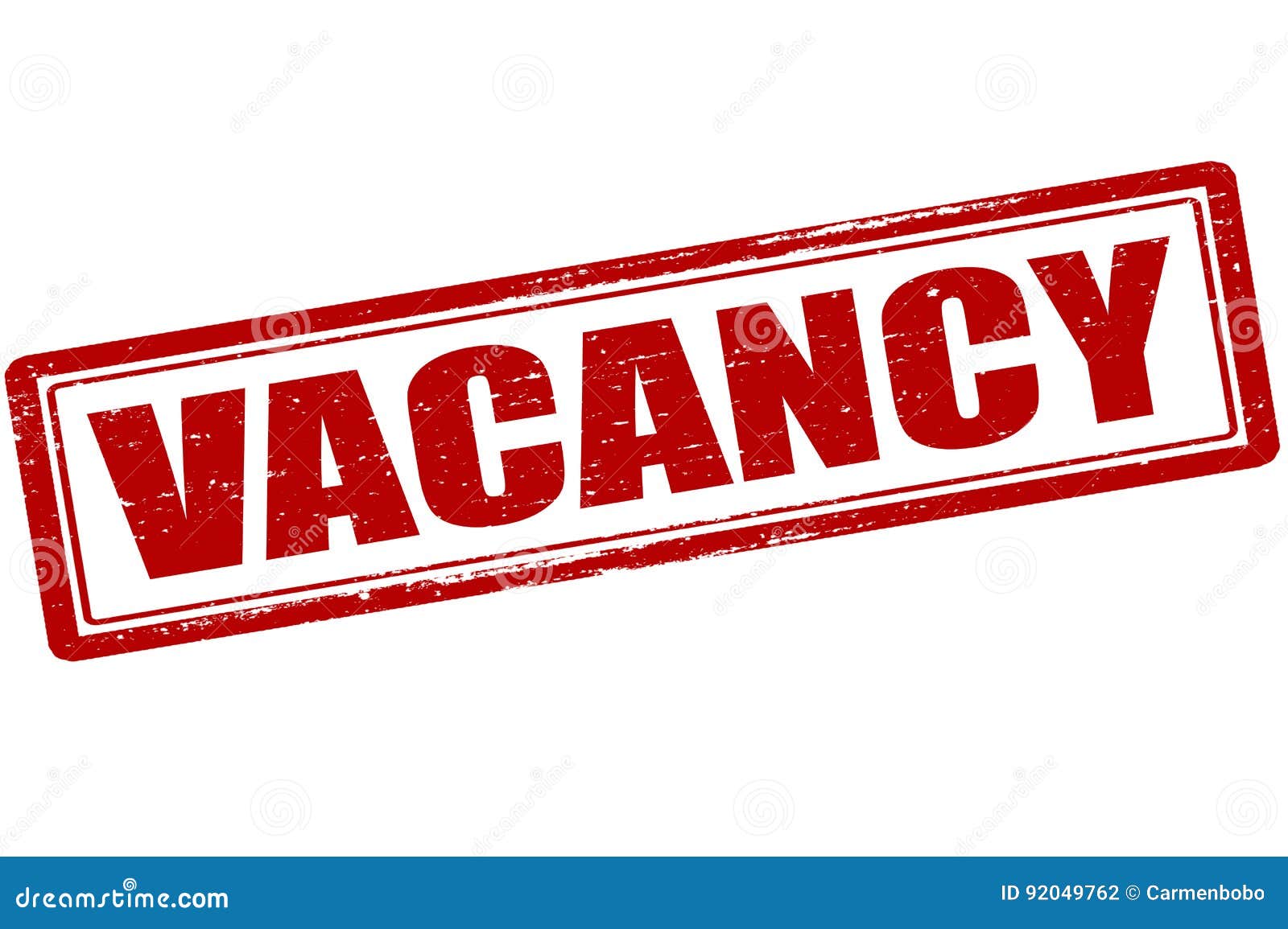 Vacancy stock illustration. Illustration of concept, symbol - 92049762