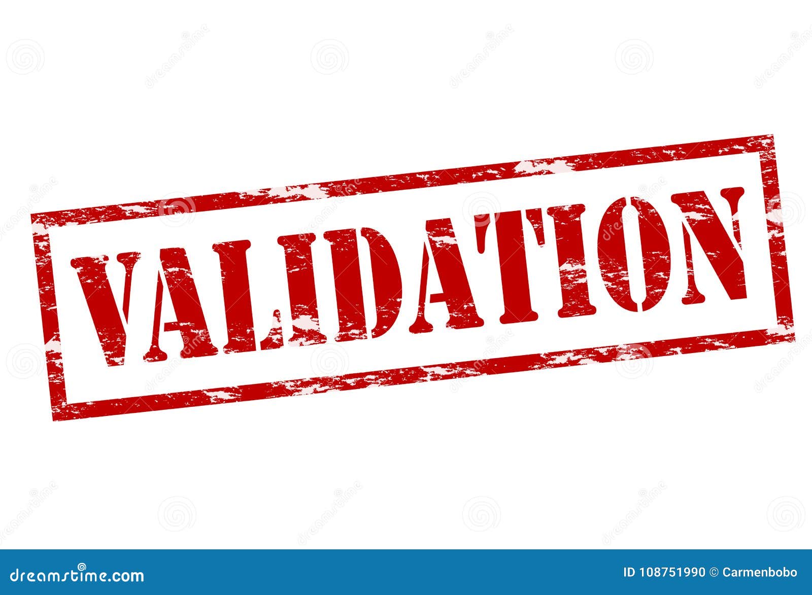 Validation stock illustration. Illustration of concept - 108751990