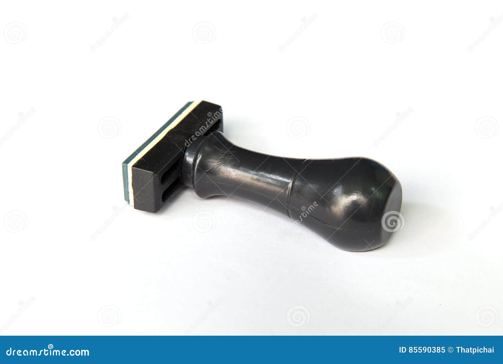 Rubber Stamper Isolated on White Background Stock Image - Image of ...