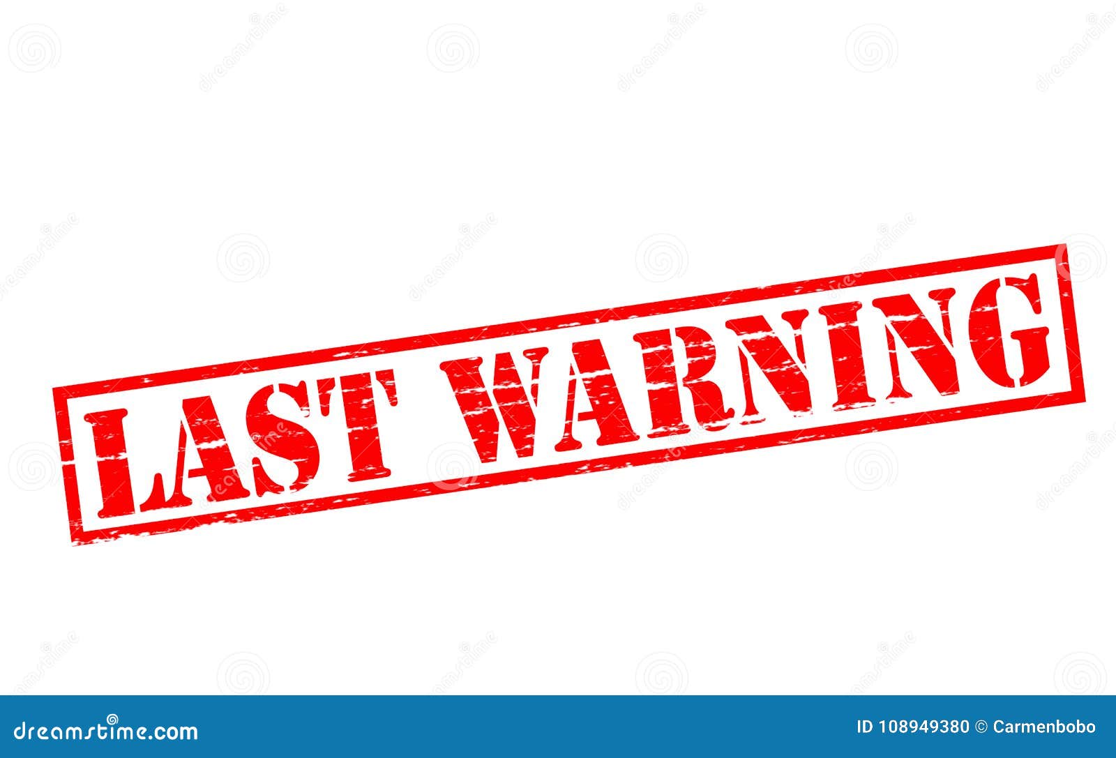Last Warning Rubber Stamp Cartoon Vector | CartoonDealer.com #89256373