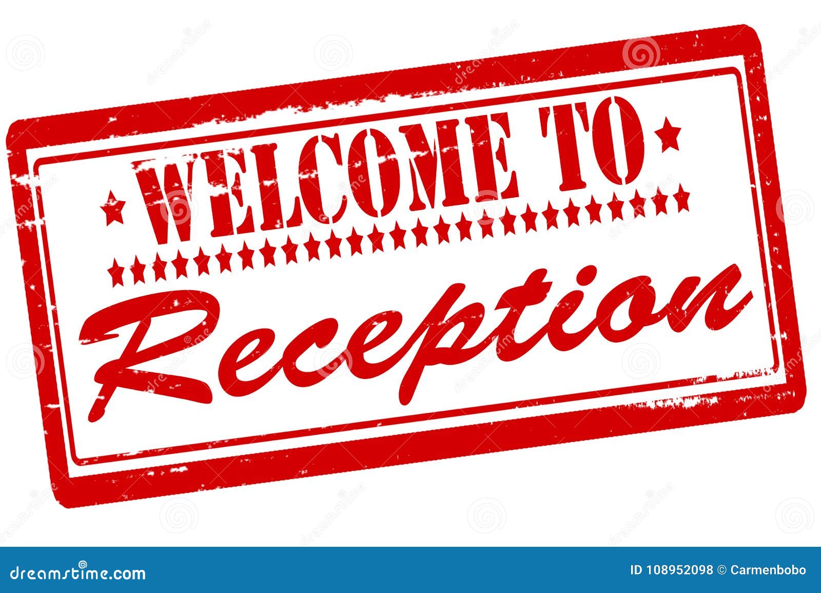 Welcome to reception stock illustration. Illustration of acclaim ...