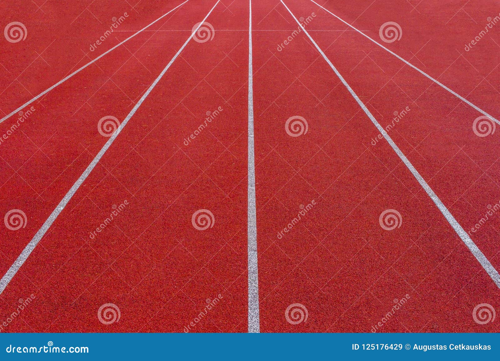 Rubber Standard of Athletics Stadium Running Track Stock Image - Image ...