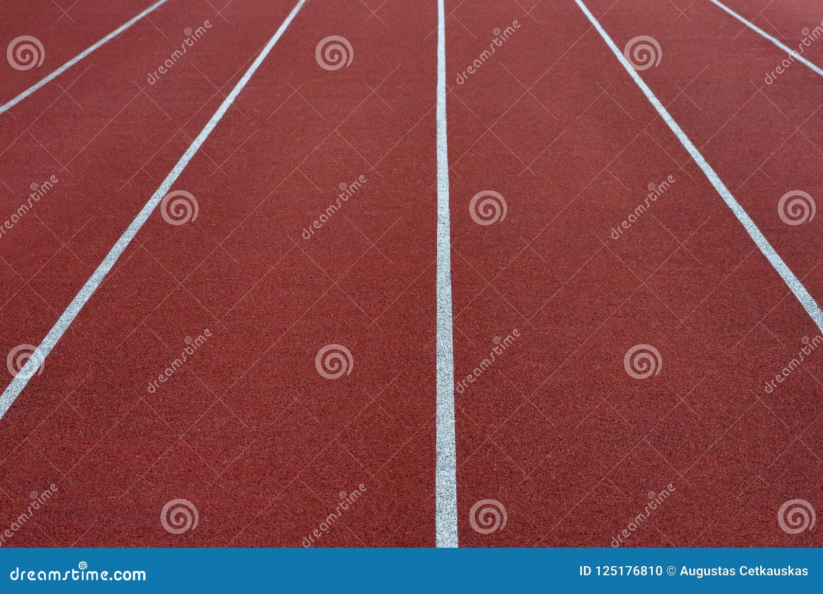 Rubber Standard of Athletics Stadium Running Track Stock Photo - Image ...
